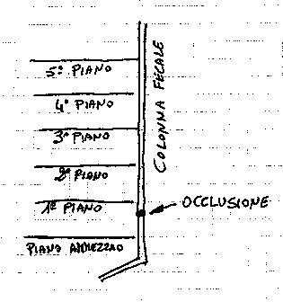 Ostruzione alla colonna fecale.