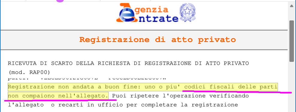 Contratto di comodato con registrazione telematica