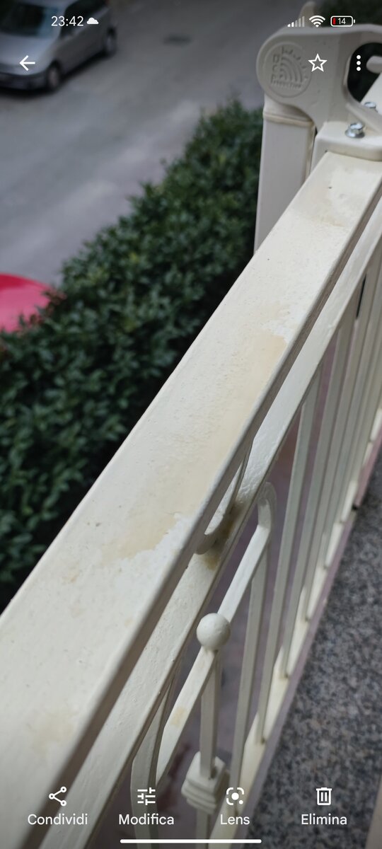 Scossalina per balcone