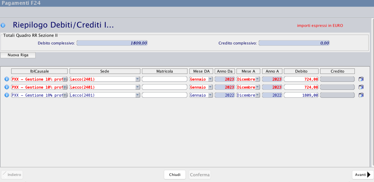 Come pagare F24 prodotto da Redditi Online PF 2023?