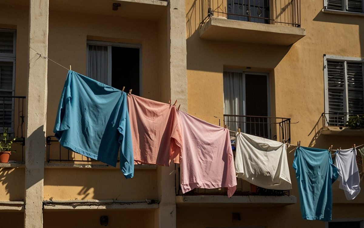 Stendere panni sul balcone in condominio: regolamenti e codice civile